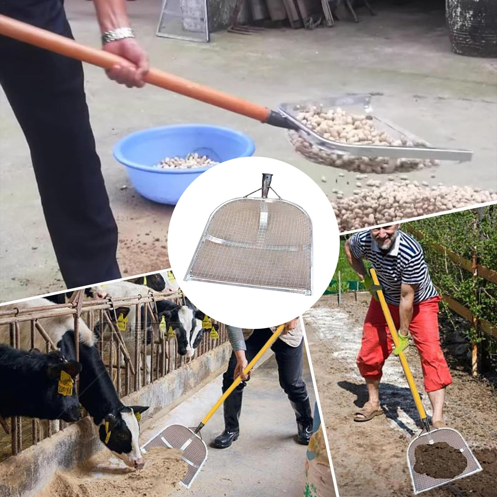 Kitchen Essentials — Leak Ground Buckets Mesh Sieve Bucket Sand ...