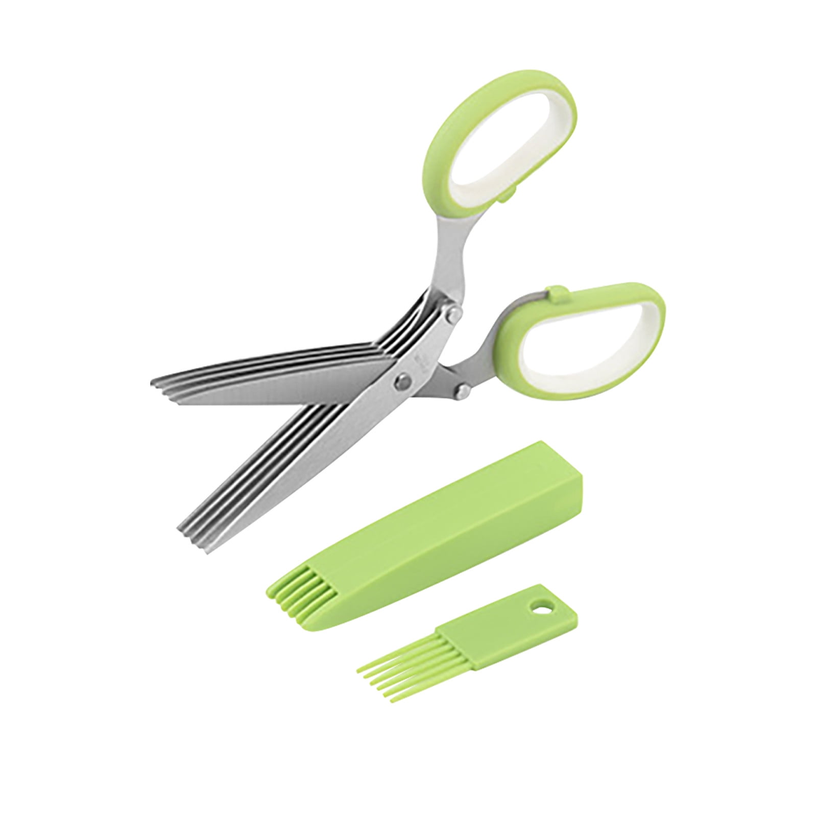 Kitchen Essentials Multi Layer Scallion Vegetable Scissors Five Layer ...