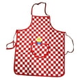 Kitchen Essentials Red and White Checker Pattern Apron - Walmart.com