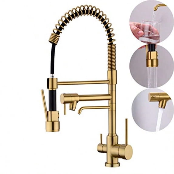 Kitchen Faucet 3 Way Drinking Water Faucet 3 in 1 Water Purifier ...