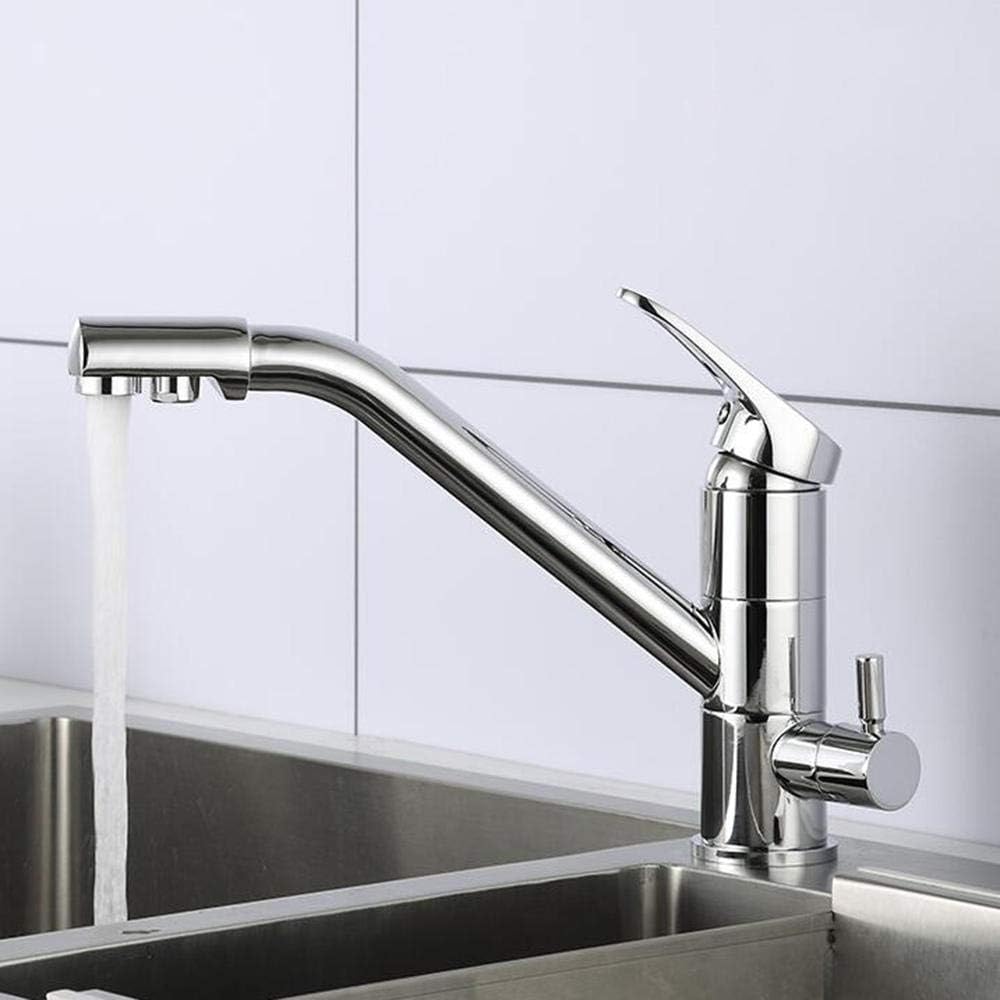 Kitchen Faucet 3 Way Water Filter Tap Brass Can Purify Water Can Be ...