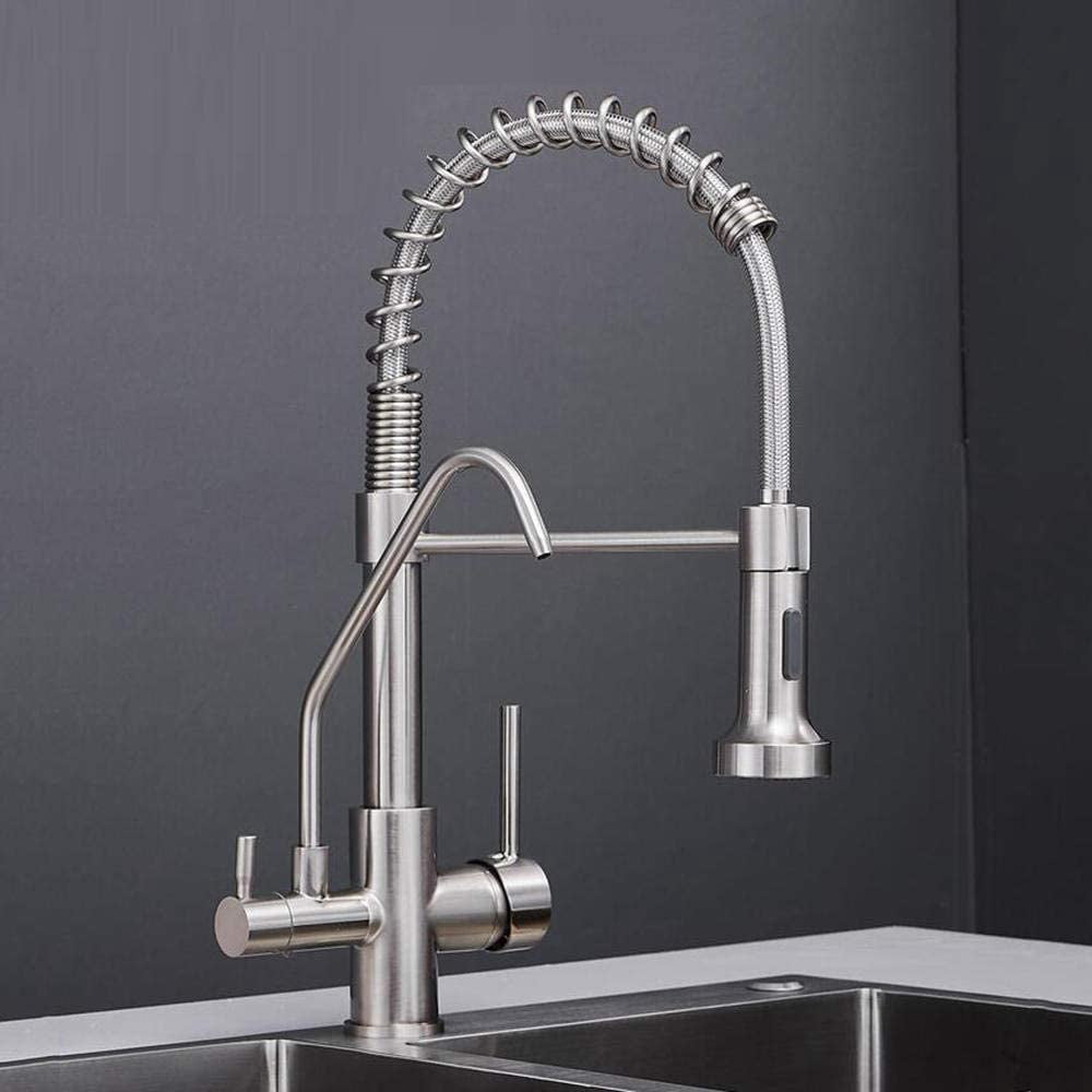 Kitchen Faucet 3 Way Water Filter Tap Kitchen Spring Hot and Cold Water ...