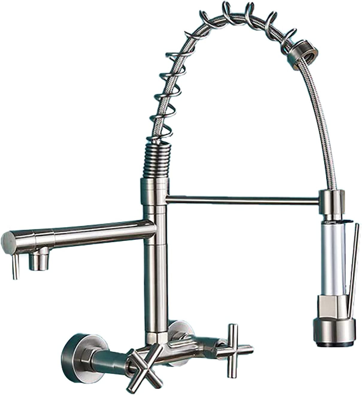 Kitchen Faucet 360° Swivel Kitchen Sink Faucet with Pull Out Sprayer ...