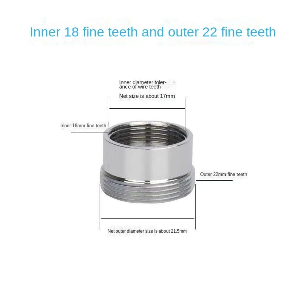 Kitchen Faucet Adapter Set 18/20/22/24mm To 22mm With Washer Metal Male ...