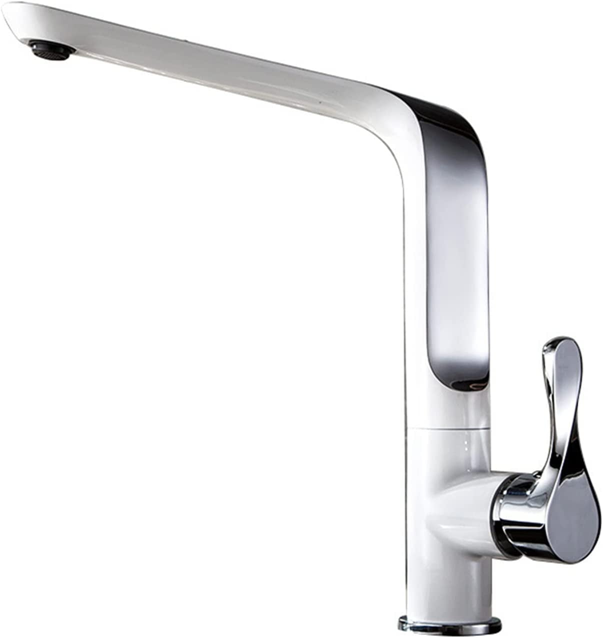 Kitchen Faucet Brass Single Handle Kitchen Sink Faucet Deck Mounted Hot ...