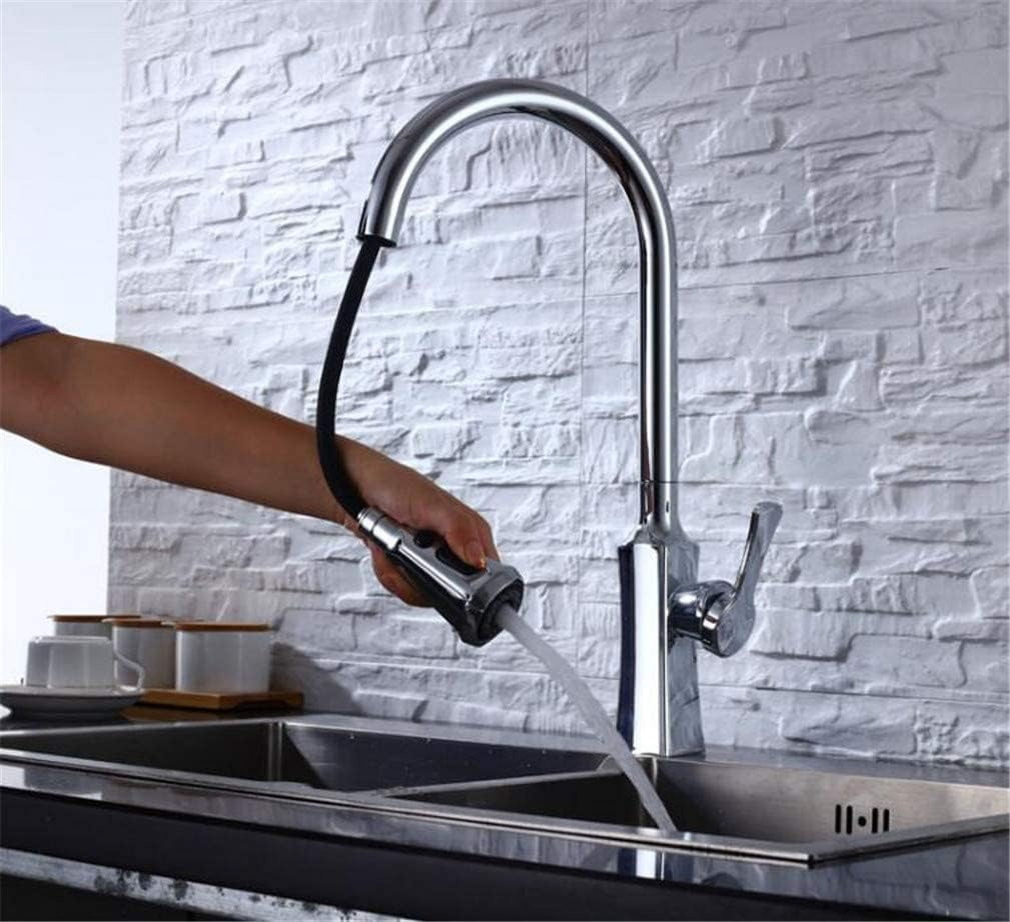 Kitchen Faucet Chrome/Black Gild Torneira para Cozinha De Parede Hot ...