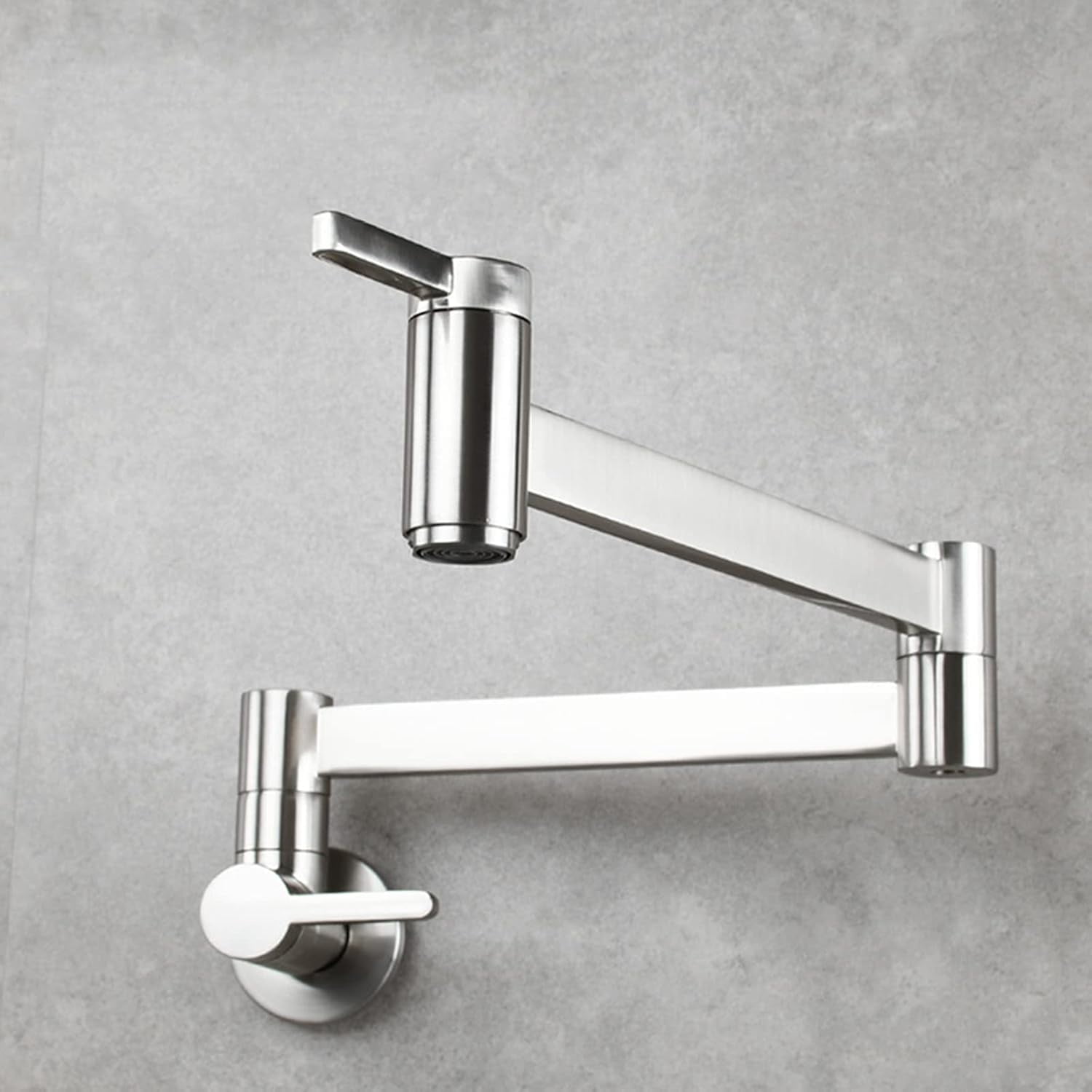 Kitchen Faucet Cold Water Only for Wall, Brass Folding Single Opening ...