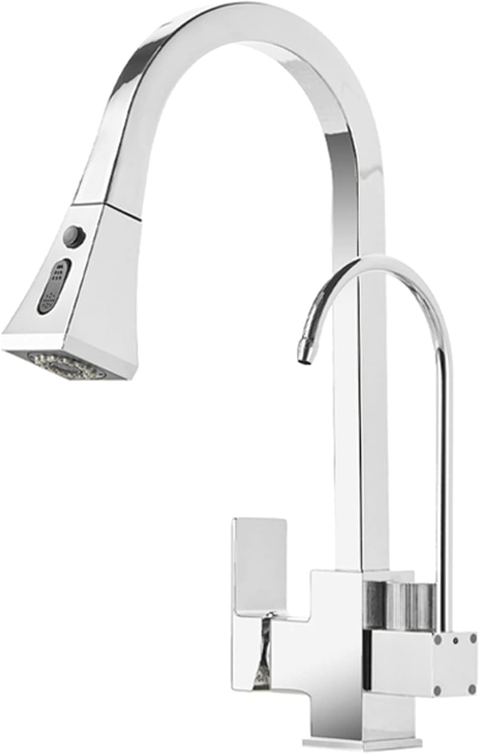 Kitchen Faucet with Drinking Water Faucet 360° Swivel Spout High Arc ...