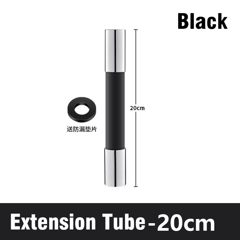Kitchen Faucet Extension Hose Bathroom 360掳 Rotation Bending Faucet ...