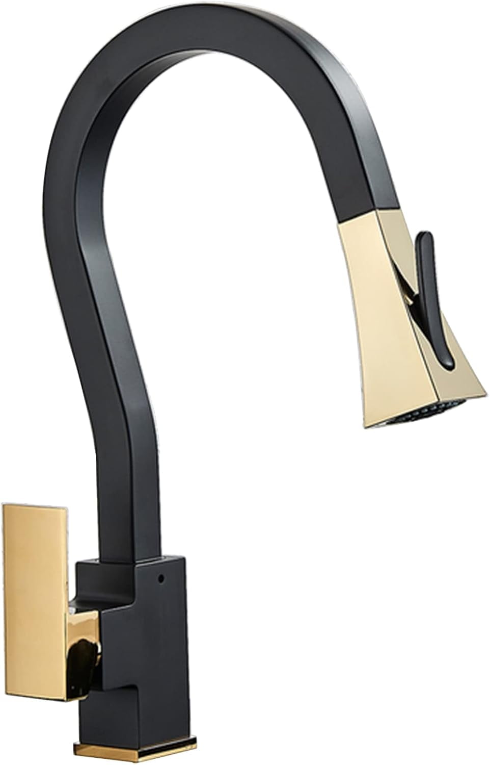 Kitchen Faucet with Flexible Pull Down Sprayer Brass Cold and Hot ...