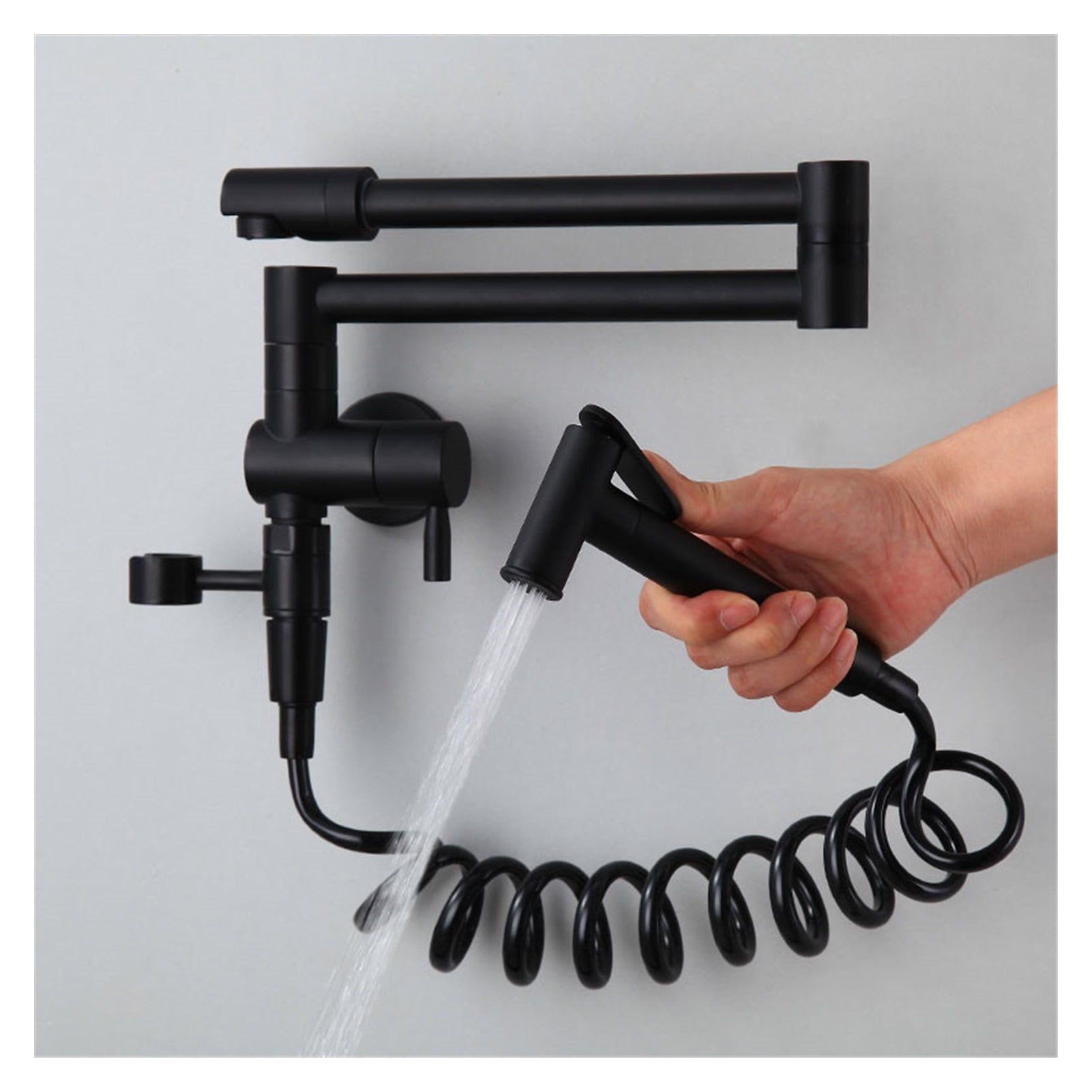 Kitchen Faucet Foldable Kitchen Sink Mixer Tap Brass Black/Golden ...