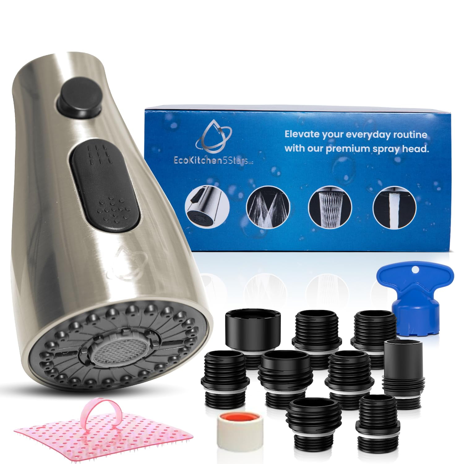 Kitchen Faucet Head Replacement - Pull-Down/Pull-Out Sprayer For Moen ...