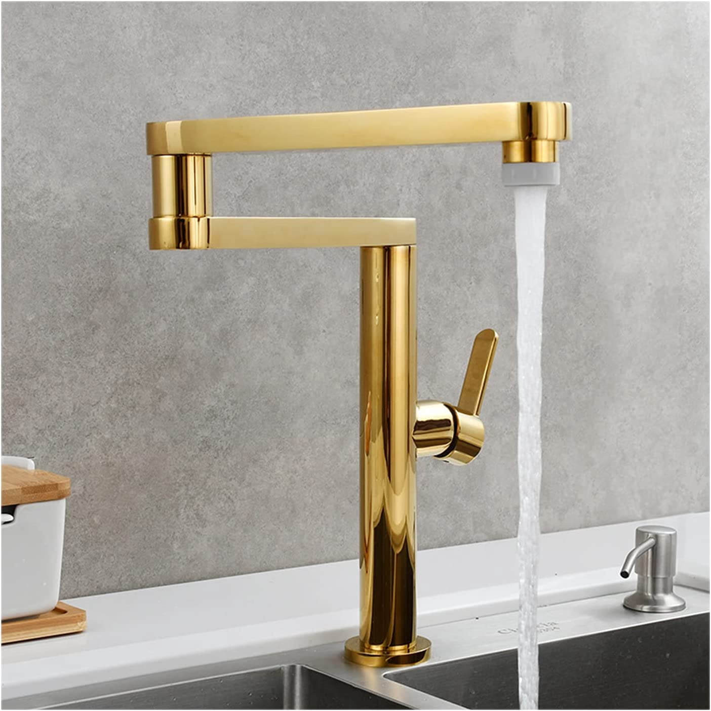 Kitchen Faucet Hot and Cold Water Commercial Kitchen Sink Taps Brass 2 ...