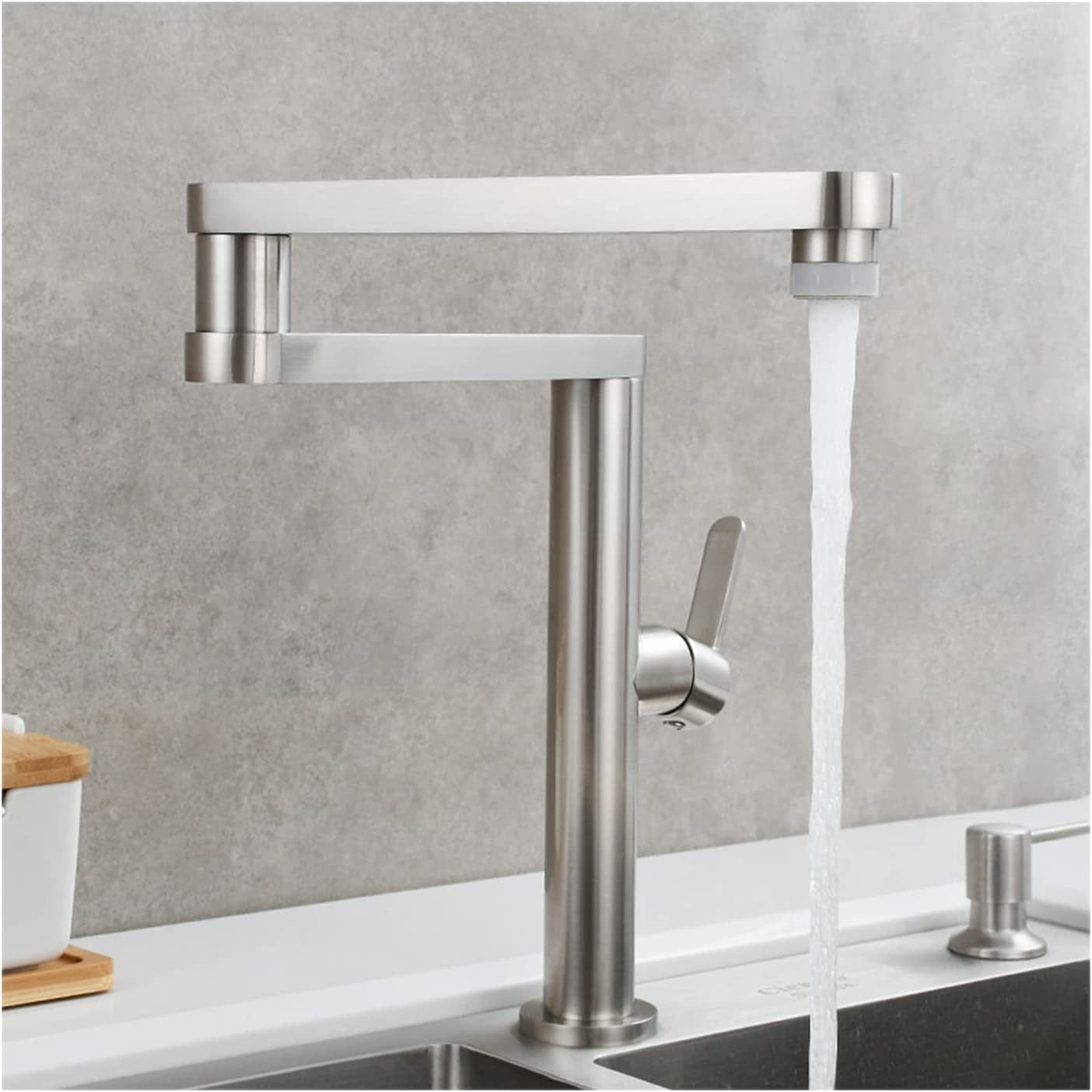Kitchen Faucet Hot and Cold Water Commercial Kitchen Sink Taps Brass 2 ...