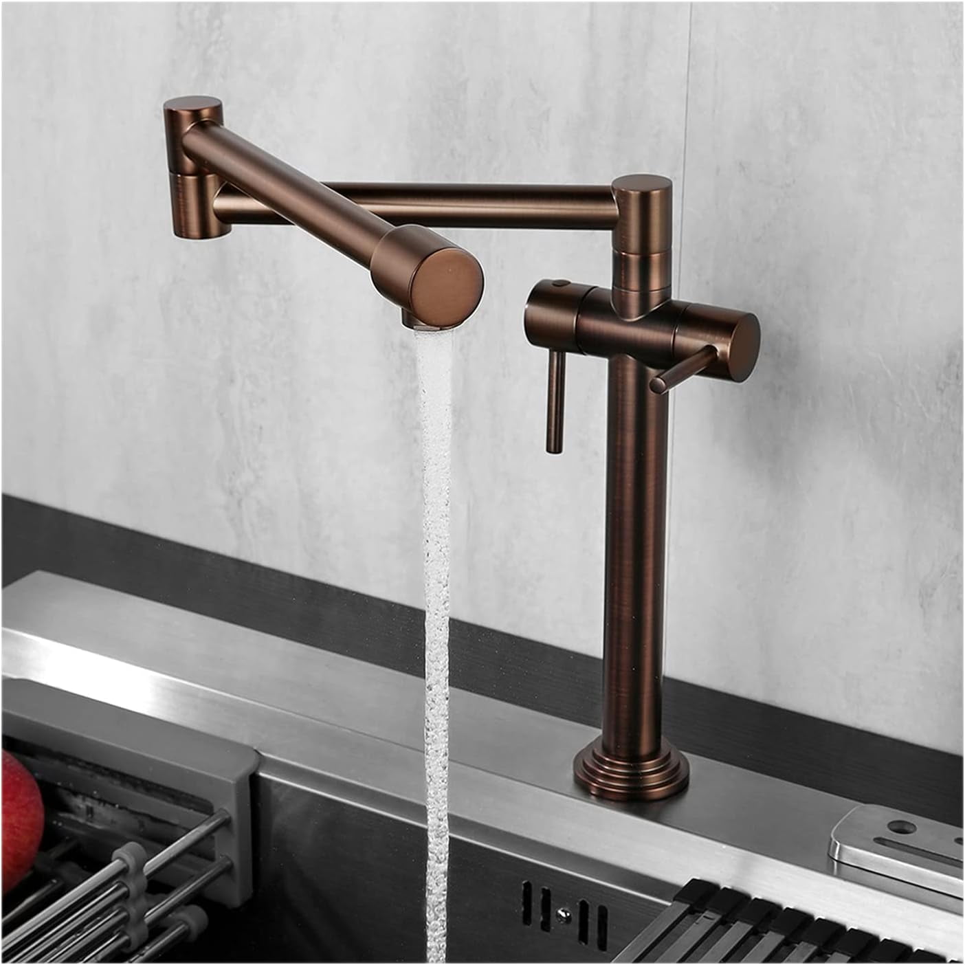 Kitchen Faucet Hot and Cold Water Commercial Kitchen Sink Taps Brass ...