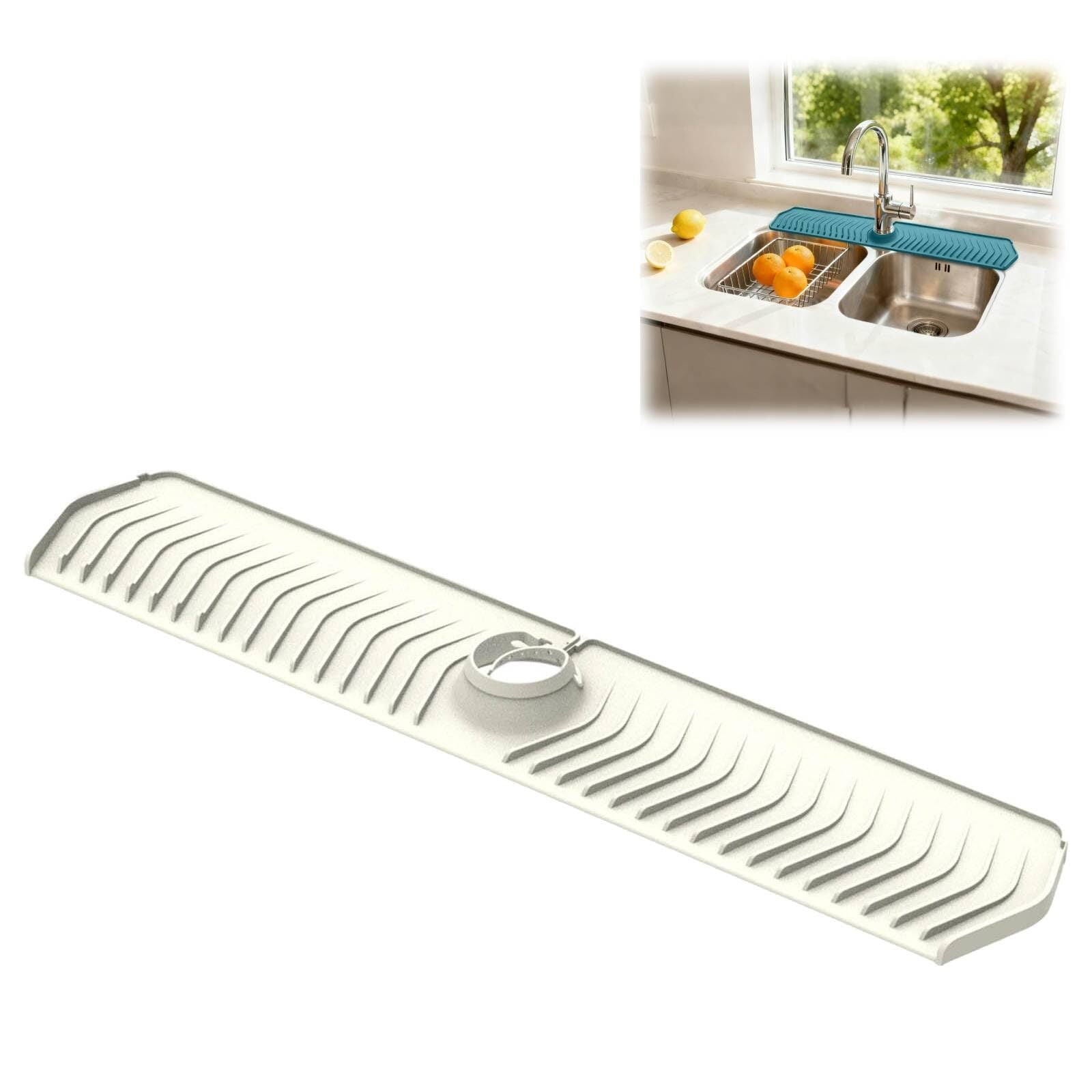 Kitchen Faucet Mat,Kitchen Faucet Splashing Guard,Foldable Faucets Mat ...