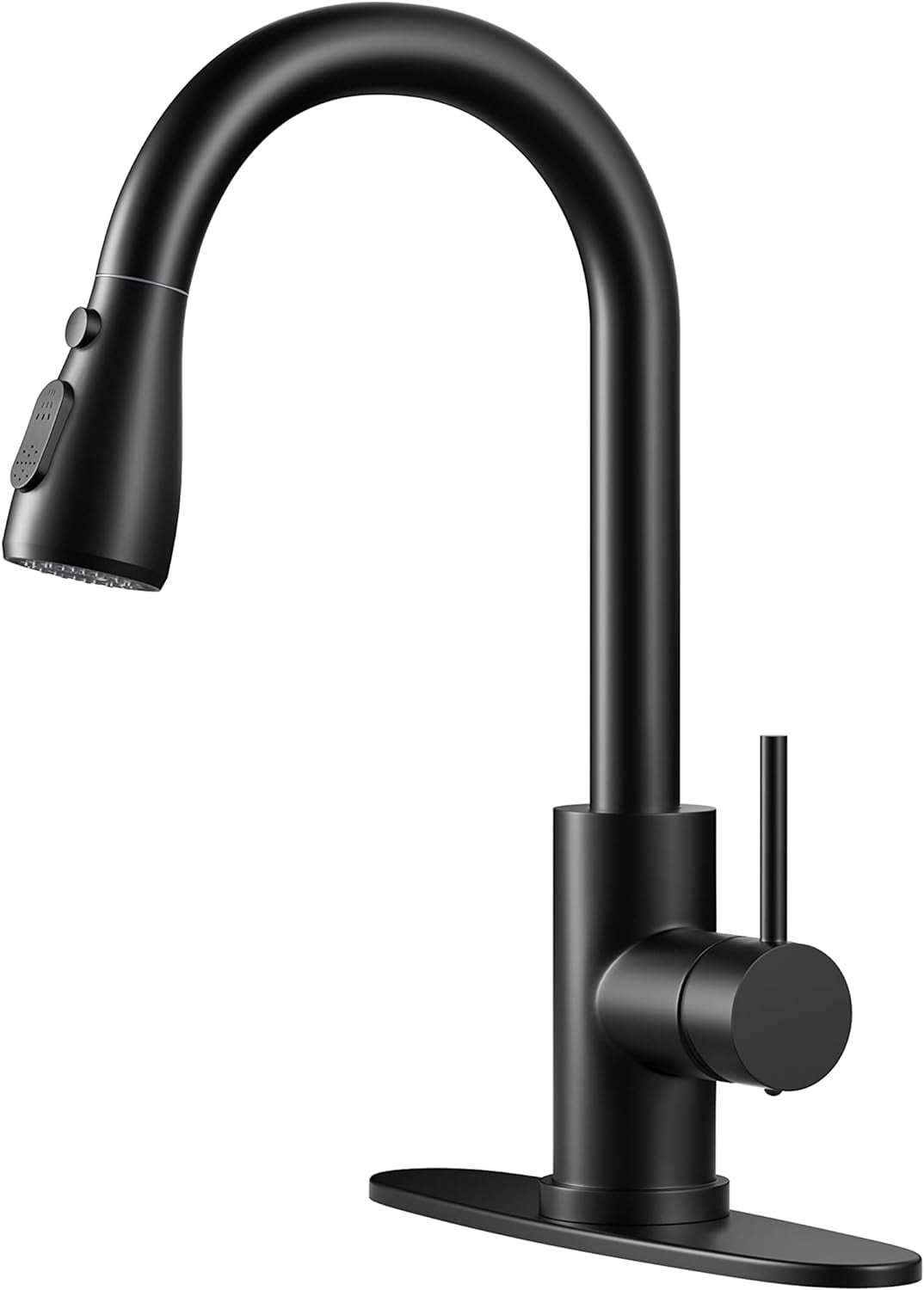 Kitchen Faucet with Pull-Down Spray Single Handle high arc Commercial ...