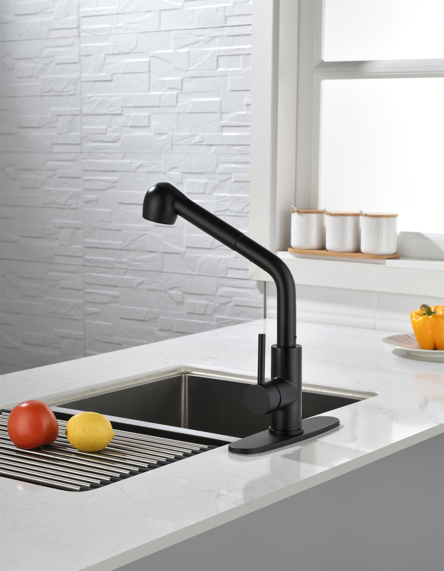 Kitchen Faucet with Pull Down Sprayer, Stainless Steel Kitchen Faucets ...