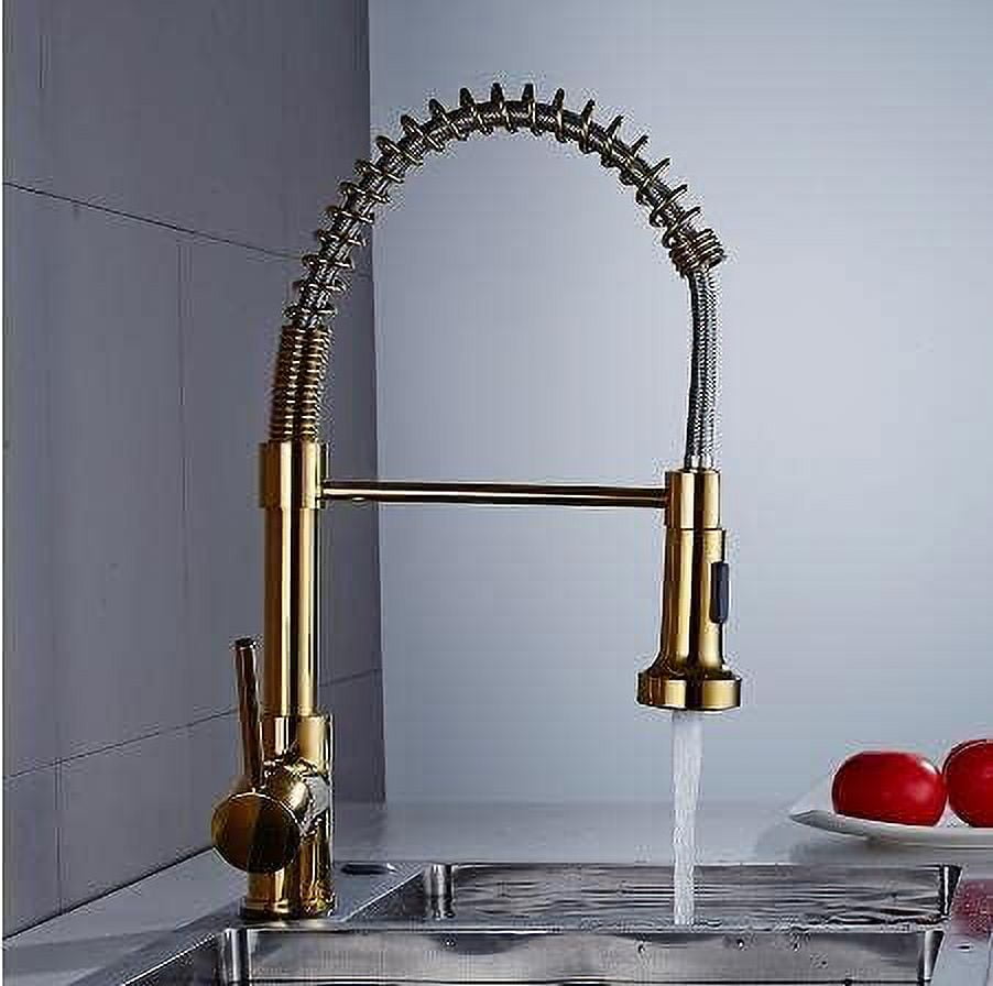 Kitchen Faucet Pull Out Kitchen Faucet Swivel Spouts Extensible Spring ...