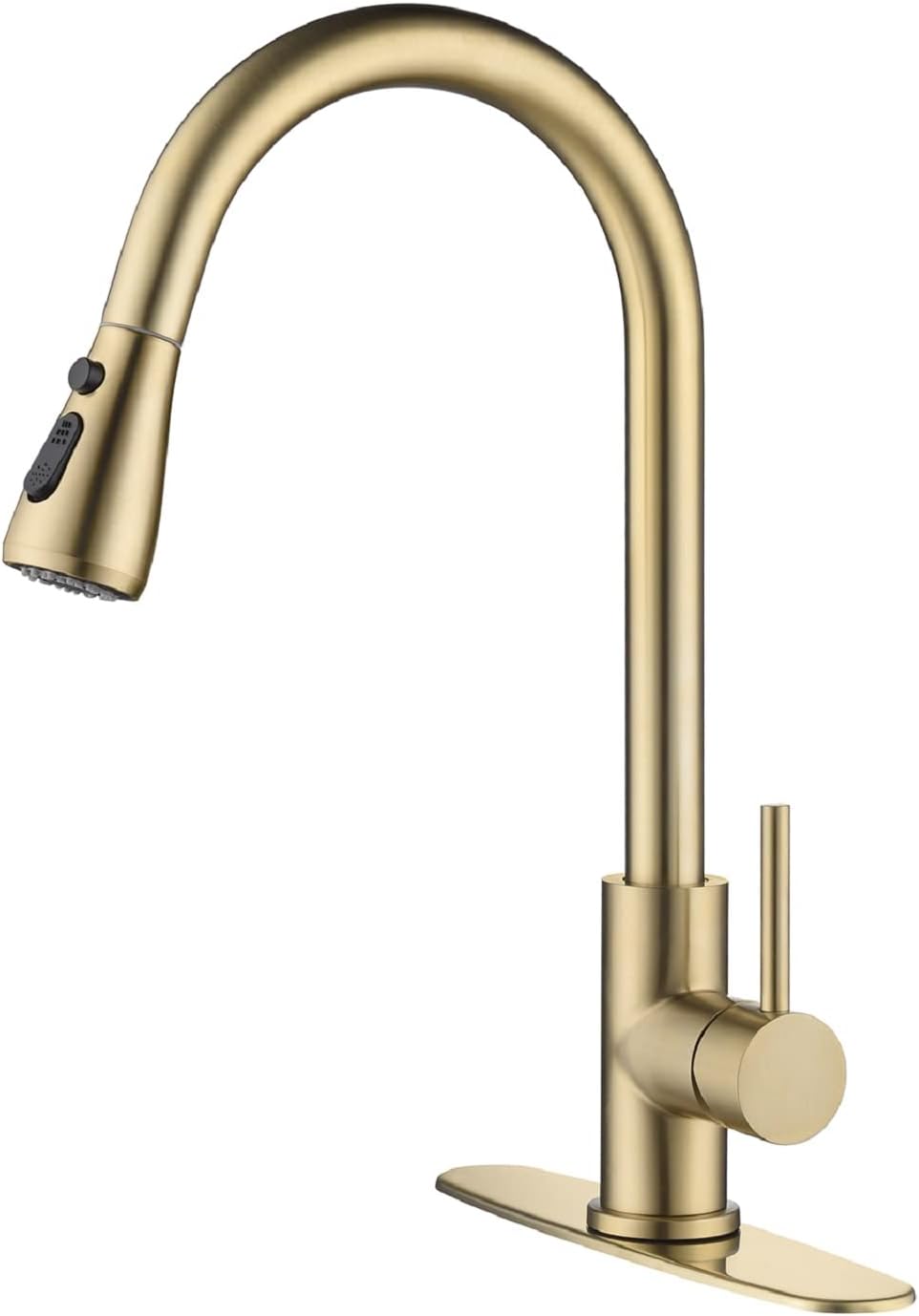 Kitchen Faucet with Pull Out Spraye, Commercial Modern High arc Single ...