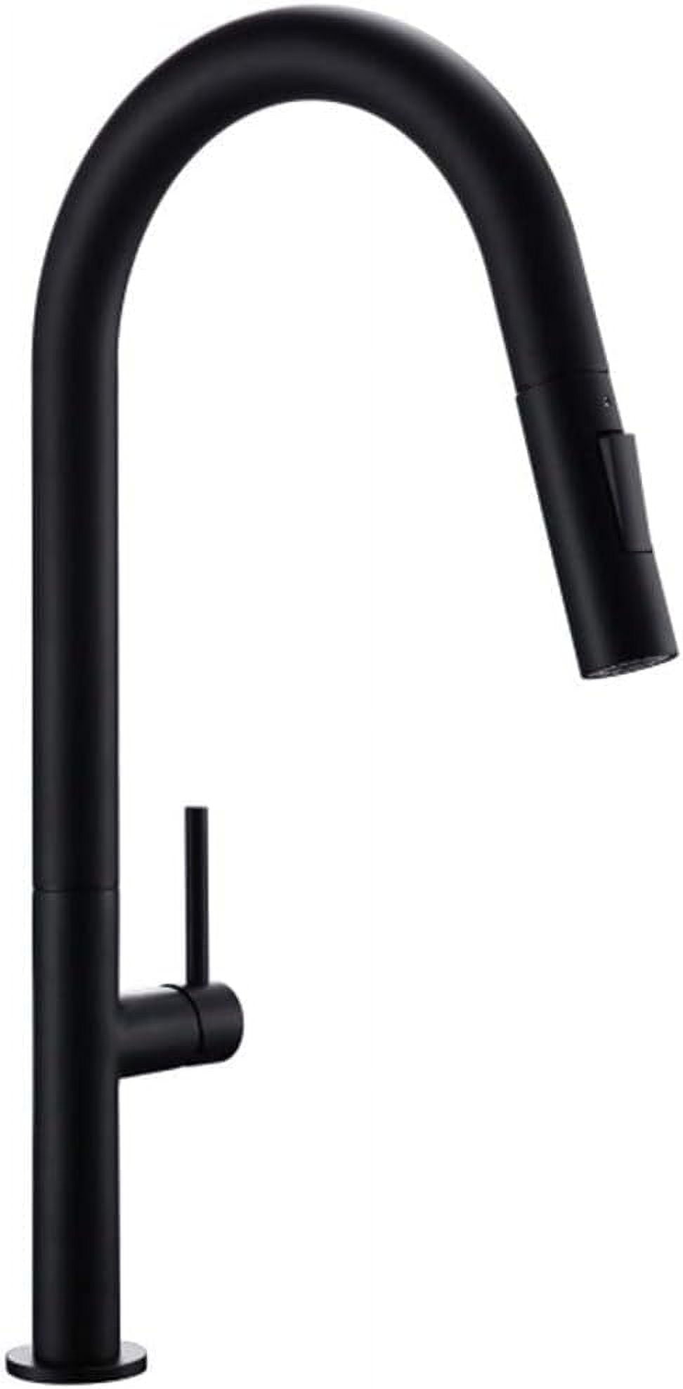 Kitchen Faucet Pull Out Spray Head Brass Brushed/Chrome/Black 360 ...