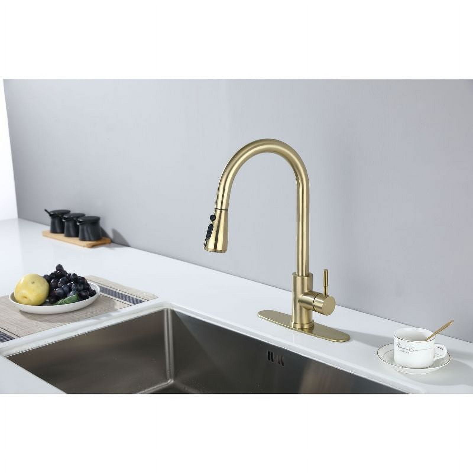 Kitchen Faucet with Pull Out SprayeThe high-quality anti-corrosion and ...