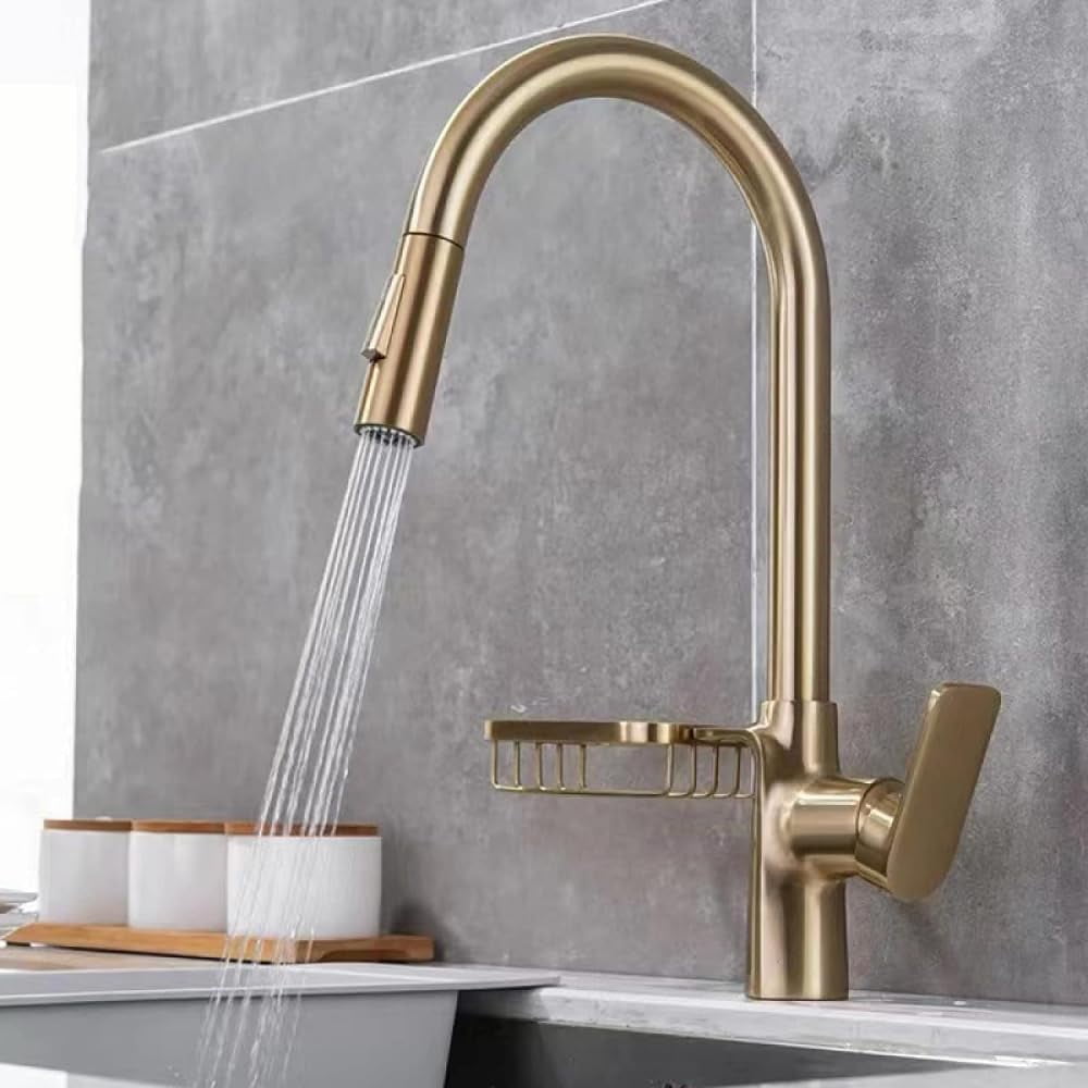 Kitchen Faucet with Pull Down Sprayer,2 Types of Water Outlet Modes ...