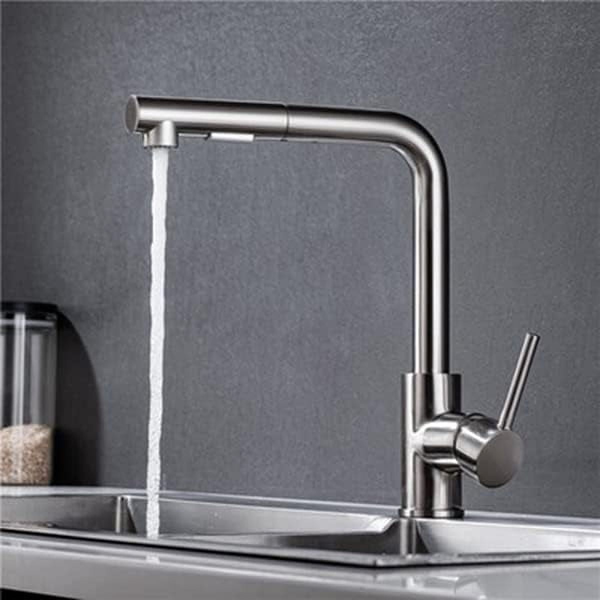 Kitchen Faucet with Pull Down Sprayer,360° Rotating Kitchen Sink Faucet ...
