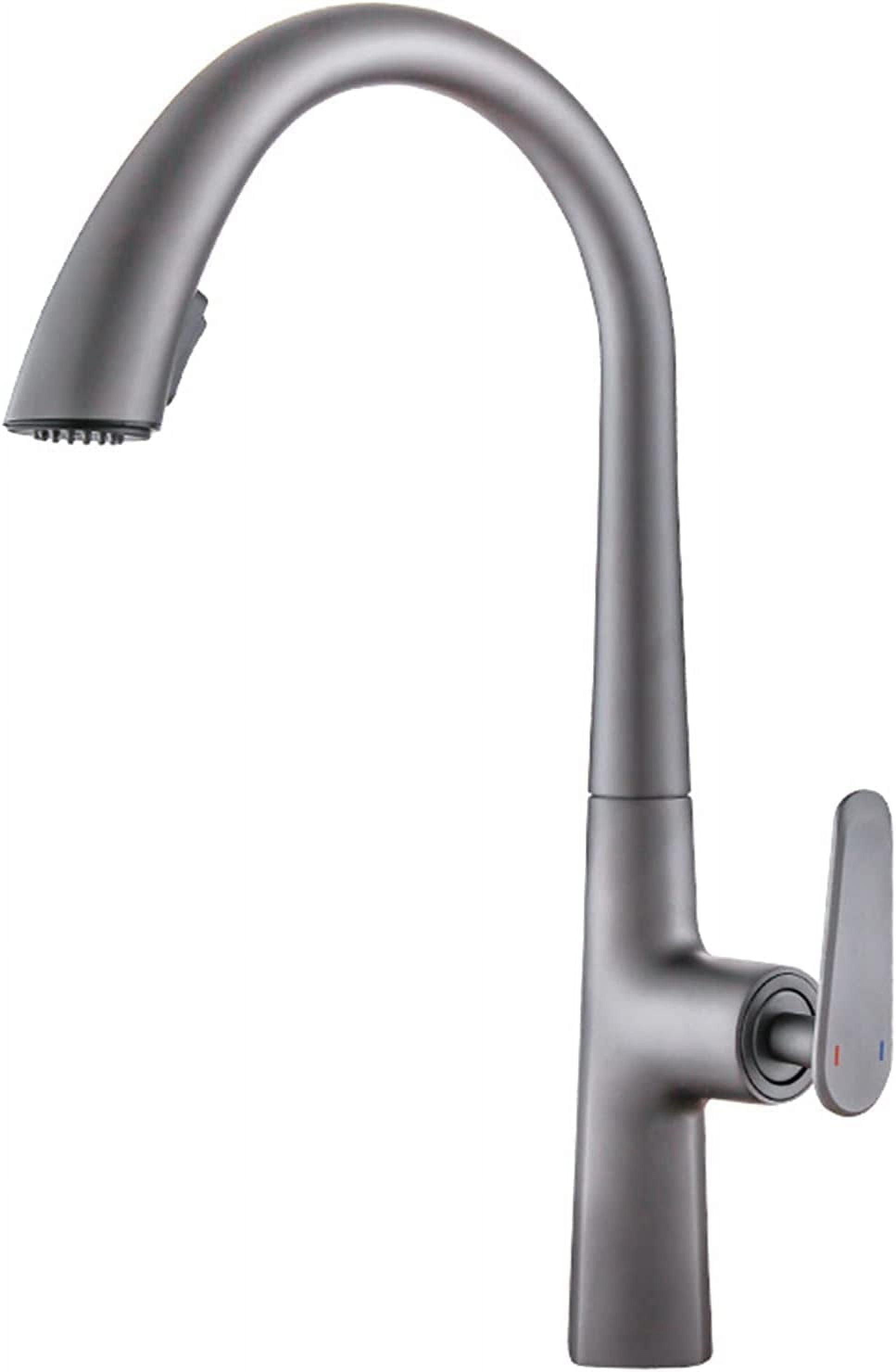 Kitchen Faucet with Pull Down Sprayer, 360°Rotation Kitchen Sink ...