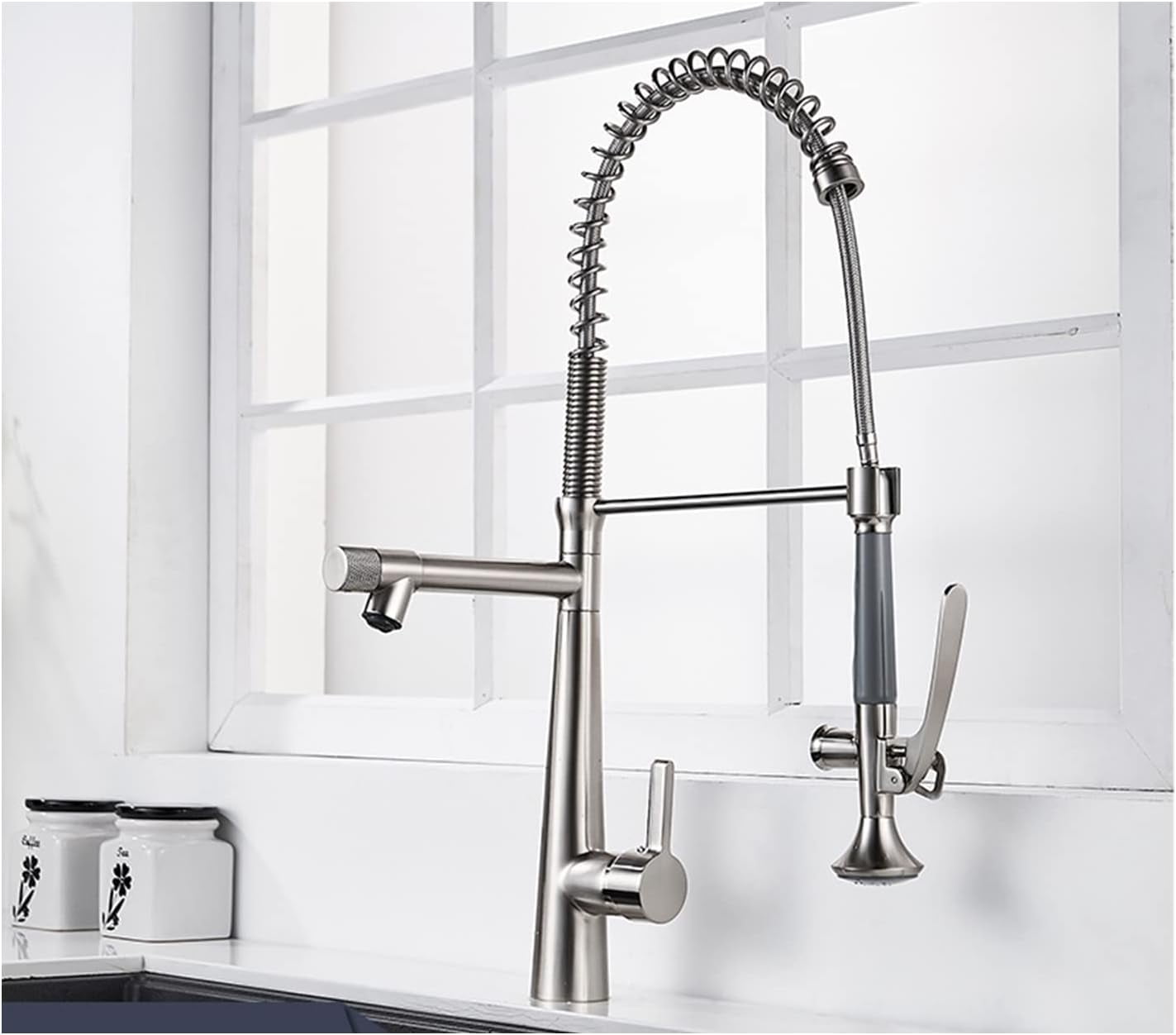 Kitchen Faucet with Pull Down Sprayer,Brass Kitchen Sink Faucet with 2 ...