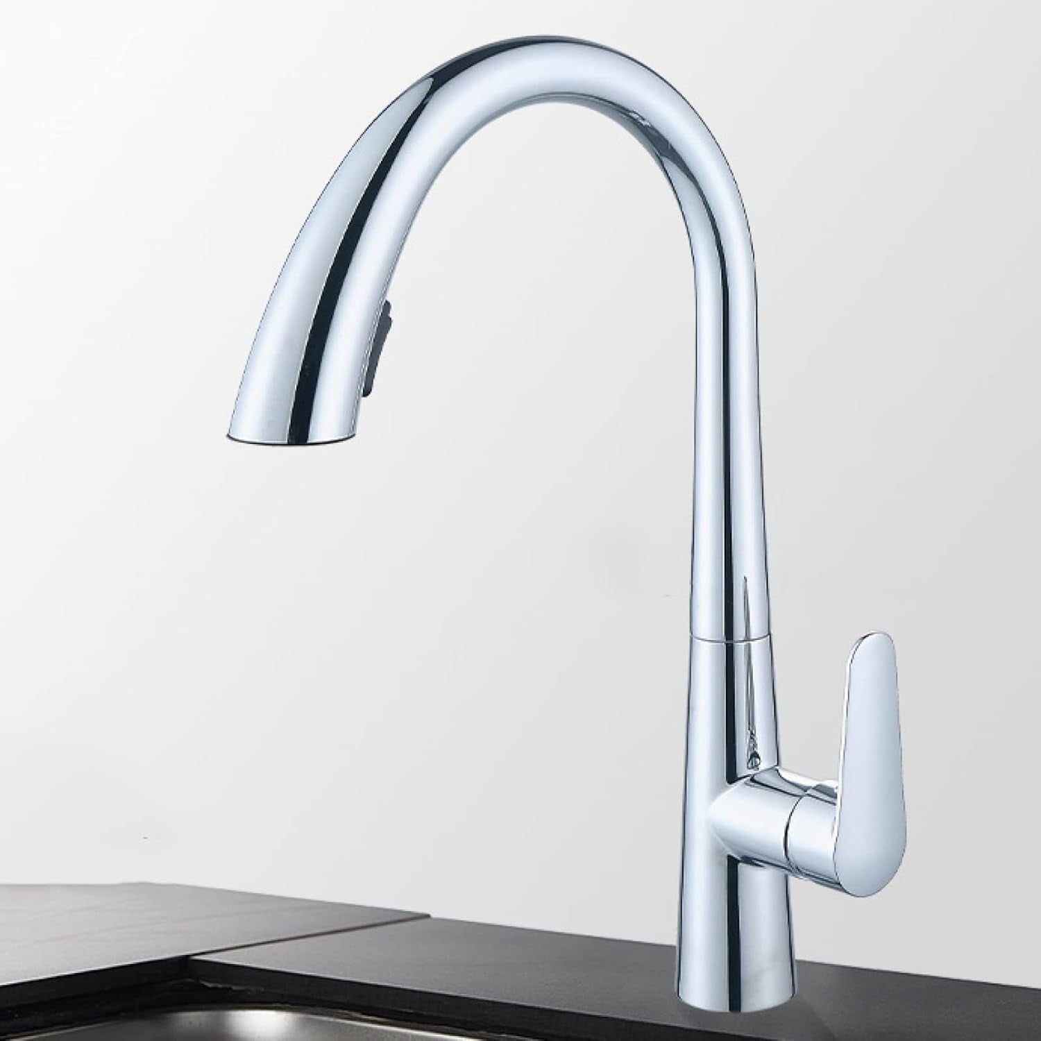Kitchen Faucet with Pull Down Sprayer,Kitchen Faucets 360 Degree Swivel ...