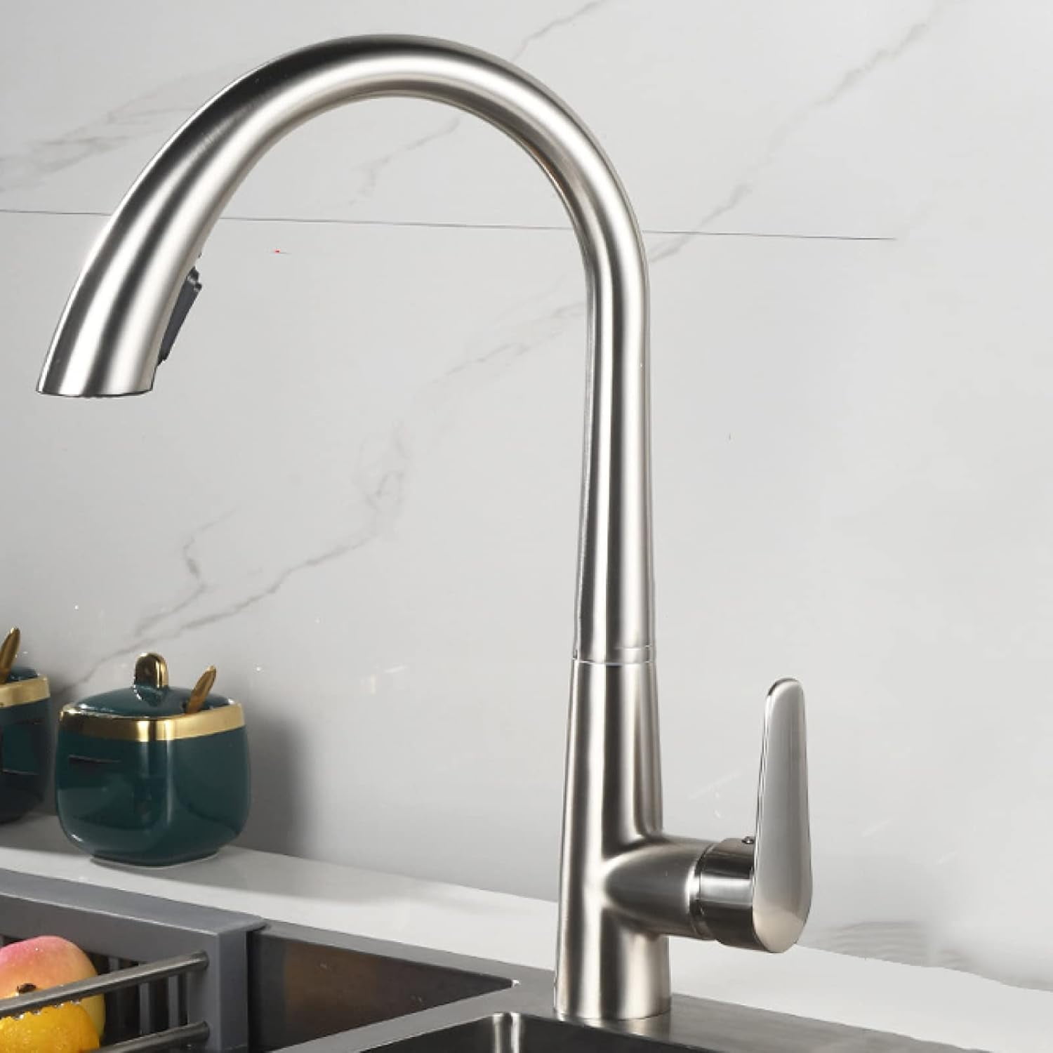 Kitchen Faucet with Pull Down Sprayer,Kitchen Sink Faucet Dual Function ...