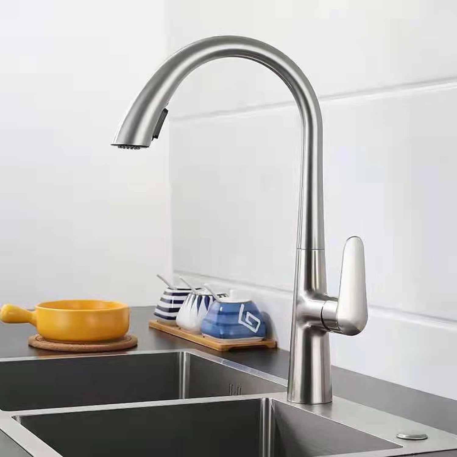 Kitchen Faucet with Pull Down Sprayer,Kitchen Sink Faucet Dual Function ...