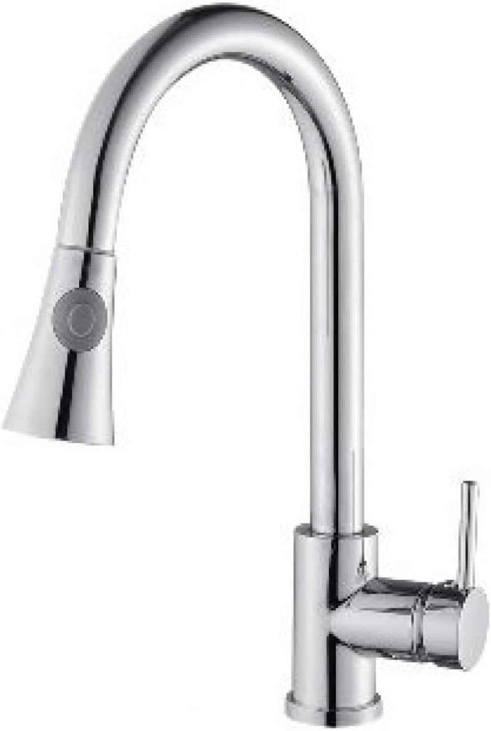 Kitchen Faucet with Pull Down Sprayer,Single Handle Hot and Cold Water ...