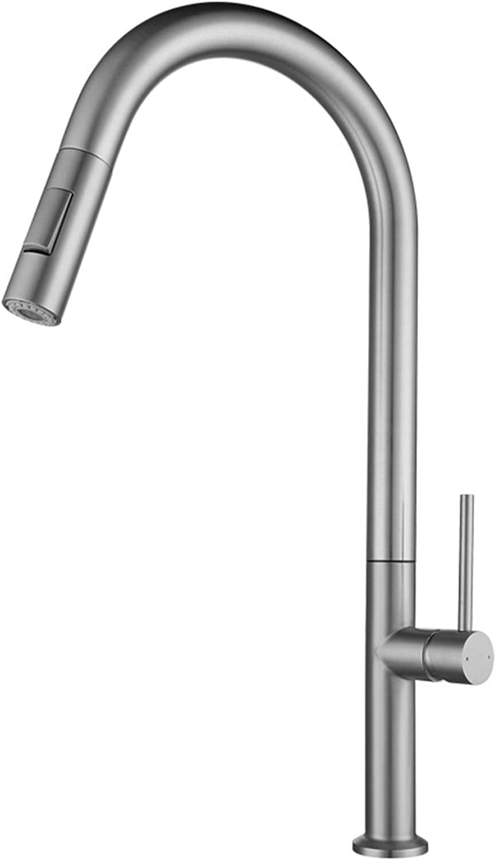 Kitchen Faucet with Pull Down Sprayer Stainless Steel Pull Out Kitchen ...