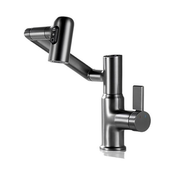 Kitchen Faucet Smart Digital Display Rocker Bathroom Sink Faucet ...