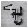 Kitchen Faucet Solid Brass Hot & Cold Sink Mixer Taps With Spray Gun ...