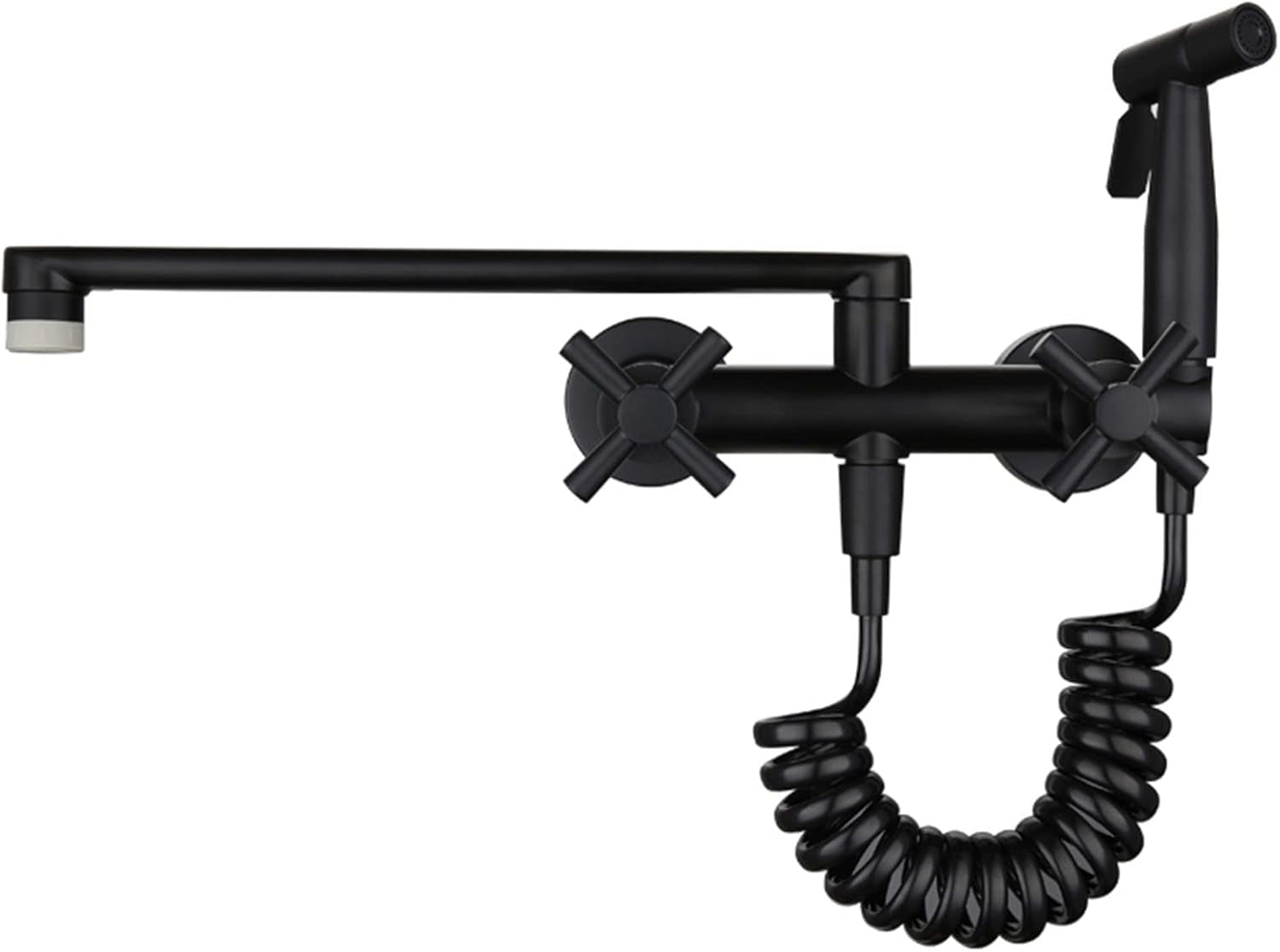 Kitchen Faucet with Spray Gun, 180° Swivel Brass Kitchen Sink Faucet ...