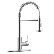 Free Shipping! WMF-8201ZNL-CP - Hybrid Metal Deck Kitchen Sink Faucet ...