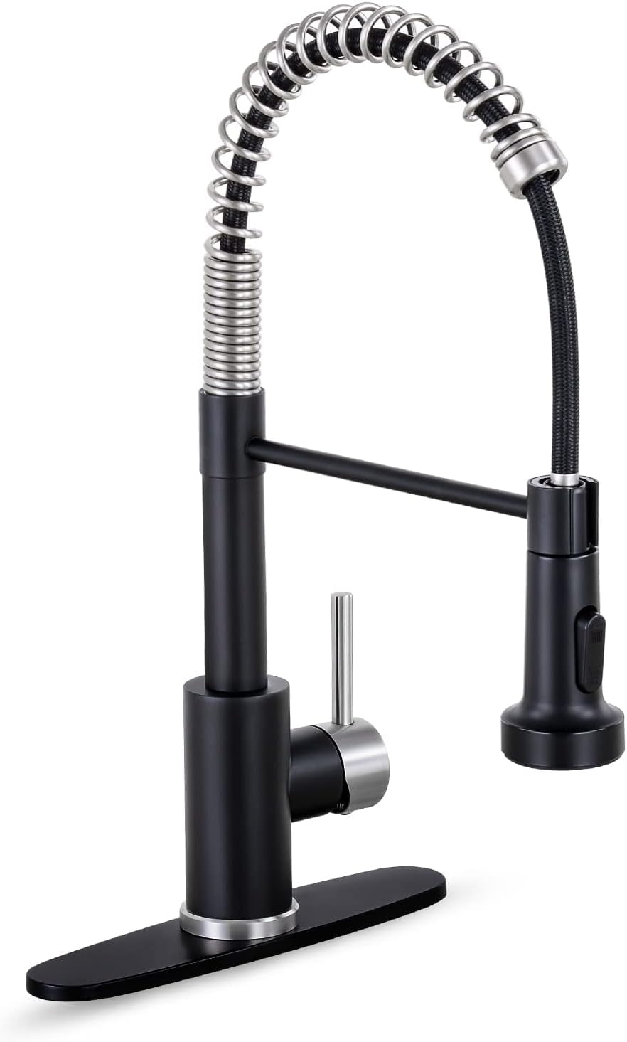 Kitchen Faucet with Pull Down Sprayer Single Handle Lever Spring ...
