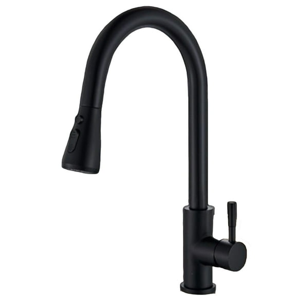 Commercial Kitchen Faucet with Pull Down Sprayer, Stainless Steel ...