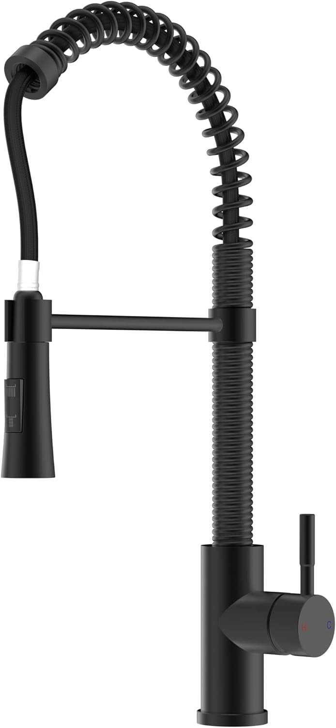 Kitchen Faucet with Pull-Down Sprayhead, Commercial Spring Kitchen ...