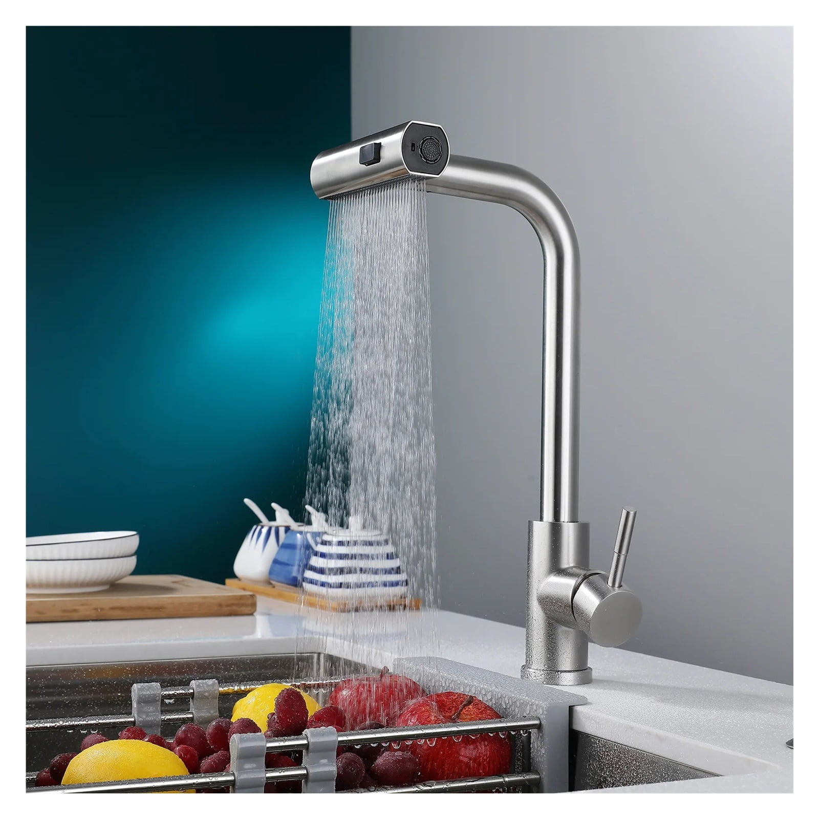 Kitchen Faucets And Pull-down Sprayers, Waterfall Kitchen Sink Faucets ...