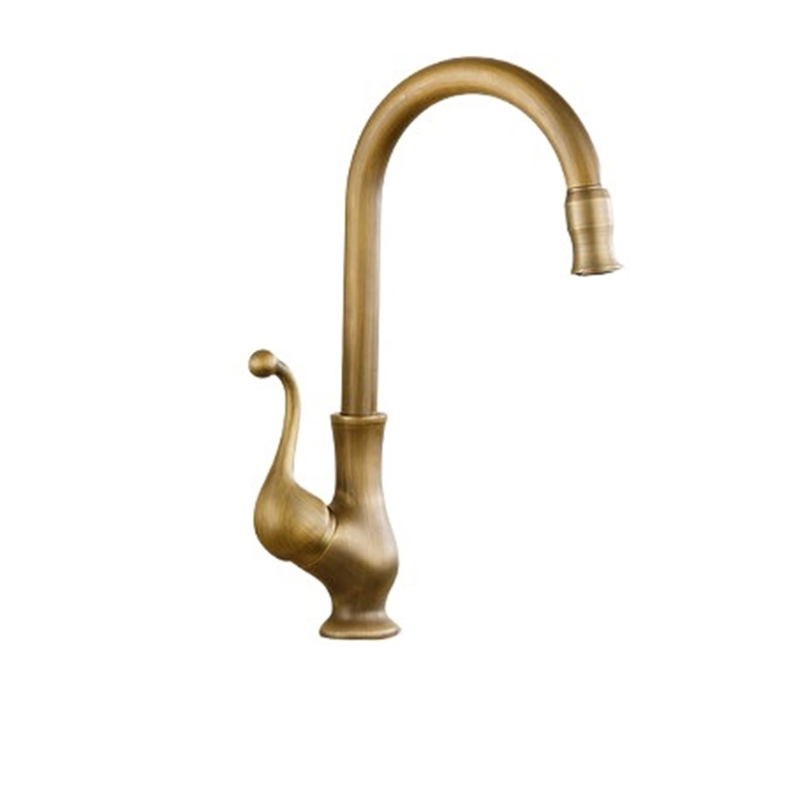 Kitchen Faucets Antique Color Faucet, Brass Swivel Spout Kitchen Faucet ...