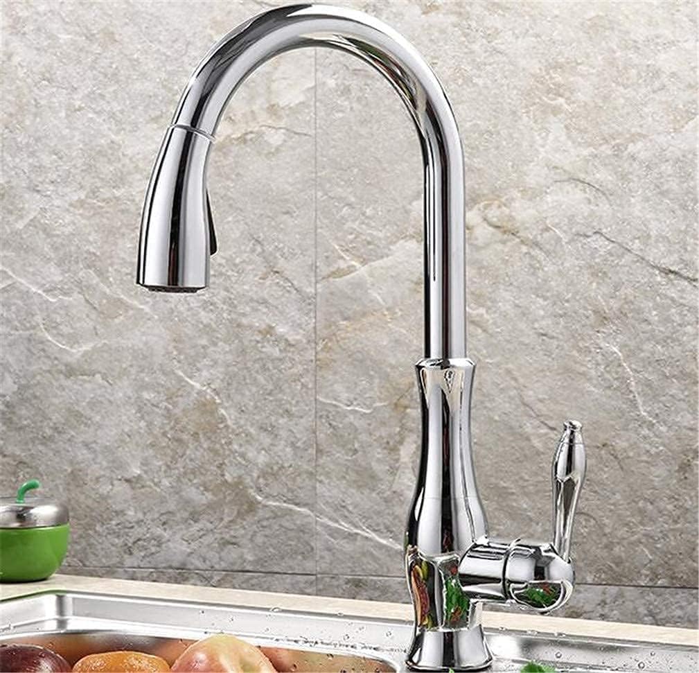 Kitchen Faucets BlackGold Single Handle Pull Out Kitchen Tap with ...