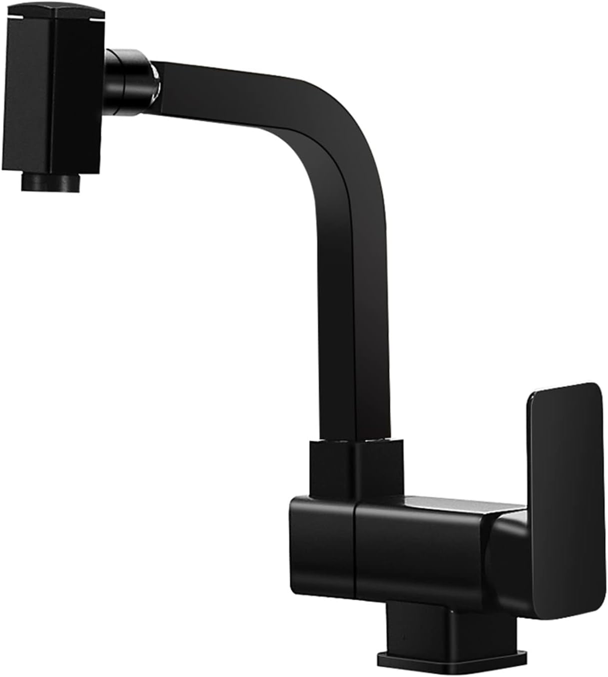 Kitchen Faucets Folding Inside Window Black Brass Collapsible Faucet ...