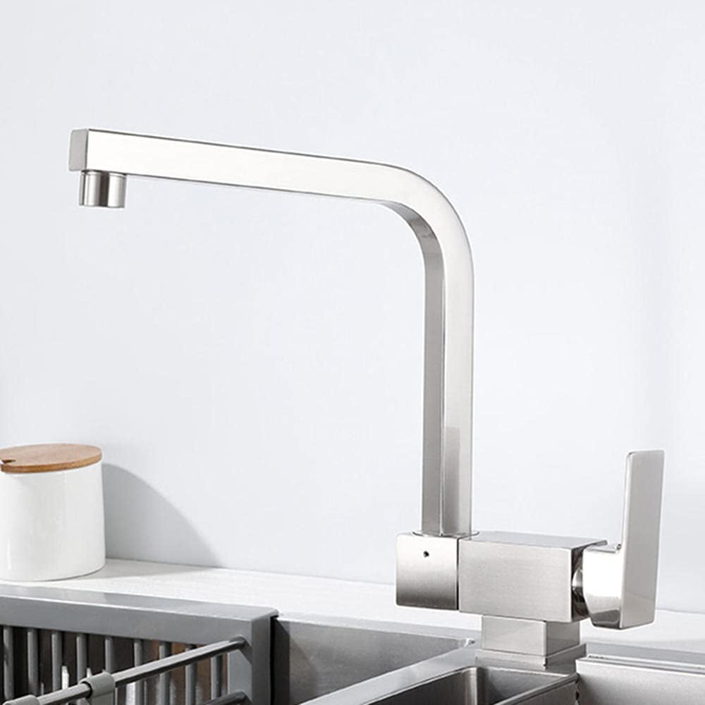 Kitchen Faucets Folding Inside Window Brass Kitchen Sink Mixer Faucet ...