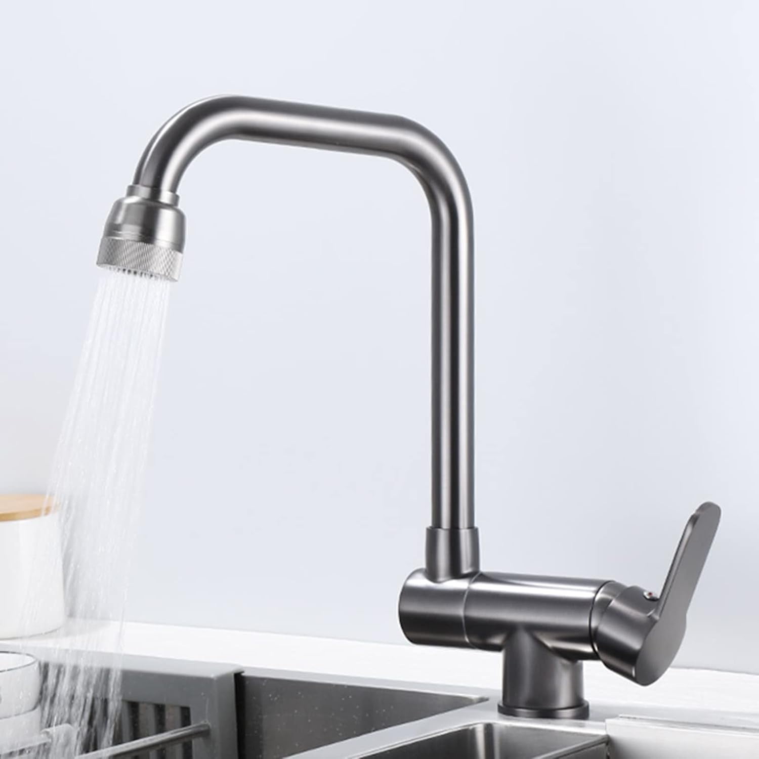 Kitchen Faucets Folding Inside Window Gray Kitchen Folding Faucet ...