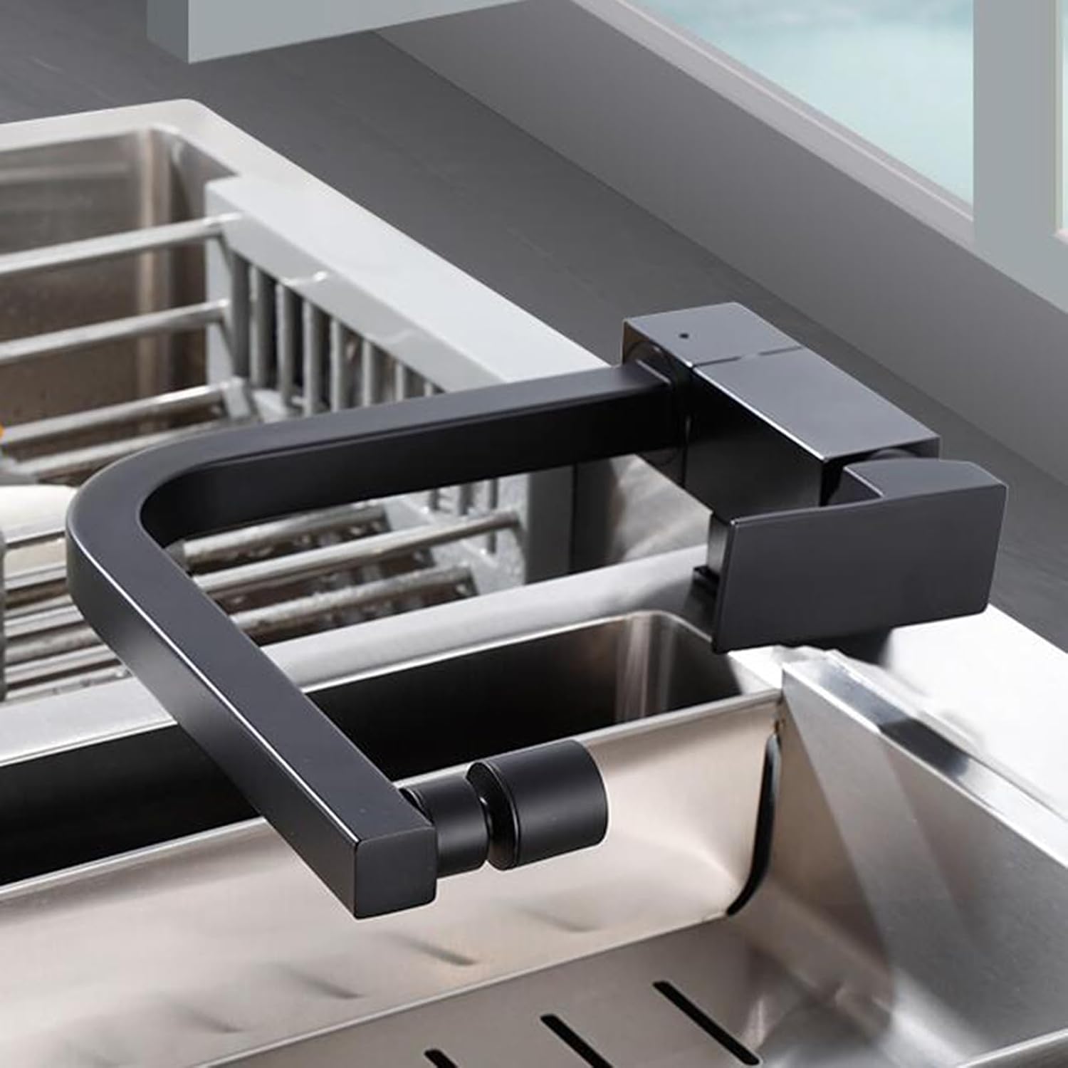 Kitchen Faucets Folding Inside Window Kitchen Sink Faucet Brass 360 ...