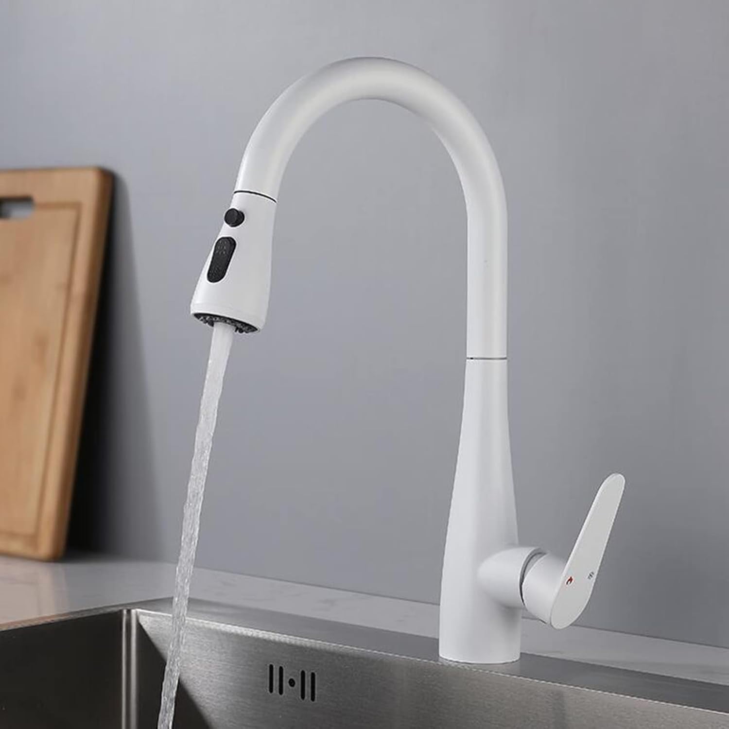 Kitchen Faucets with Pull Out Spray, Kitchen Mixer Faucet Stainless ...